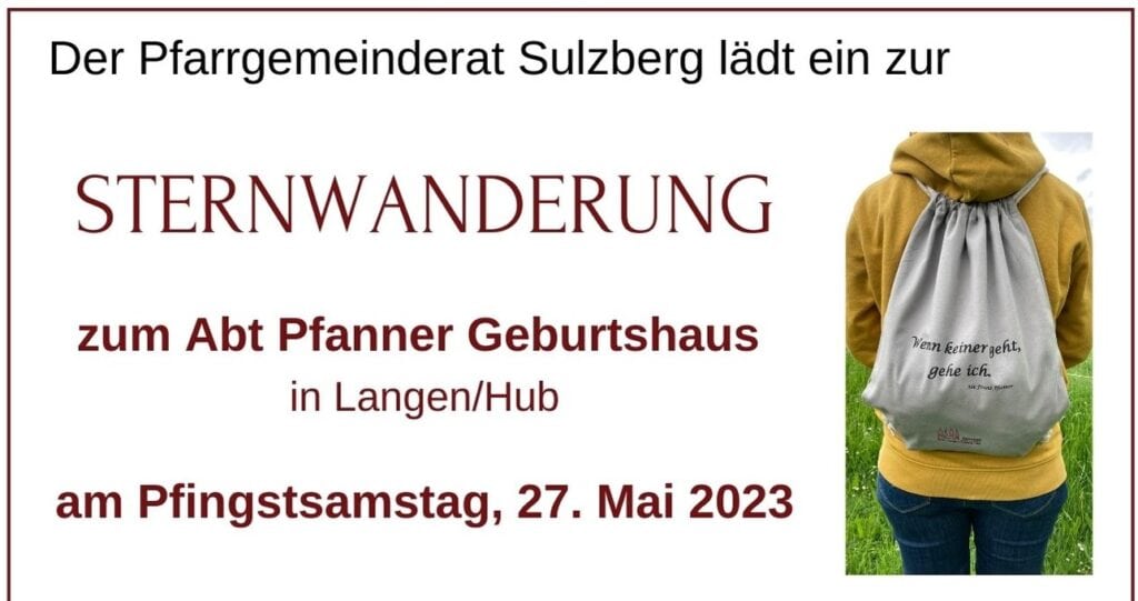 Sternwanderung – Pfarre Sulzberg